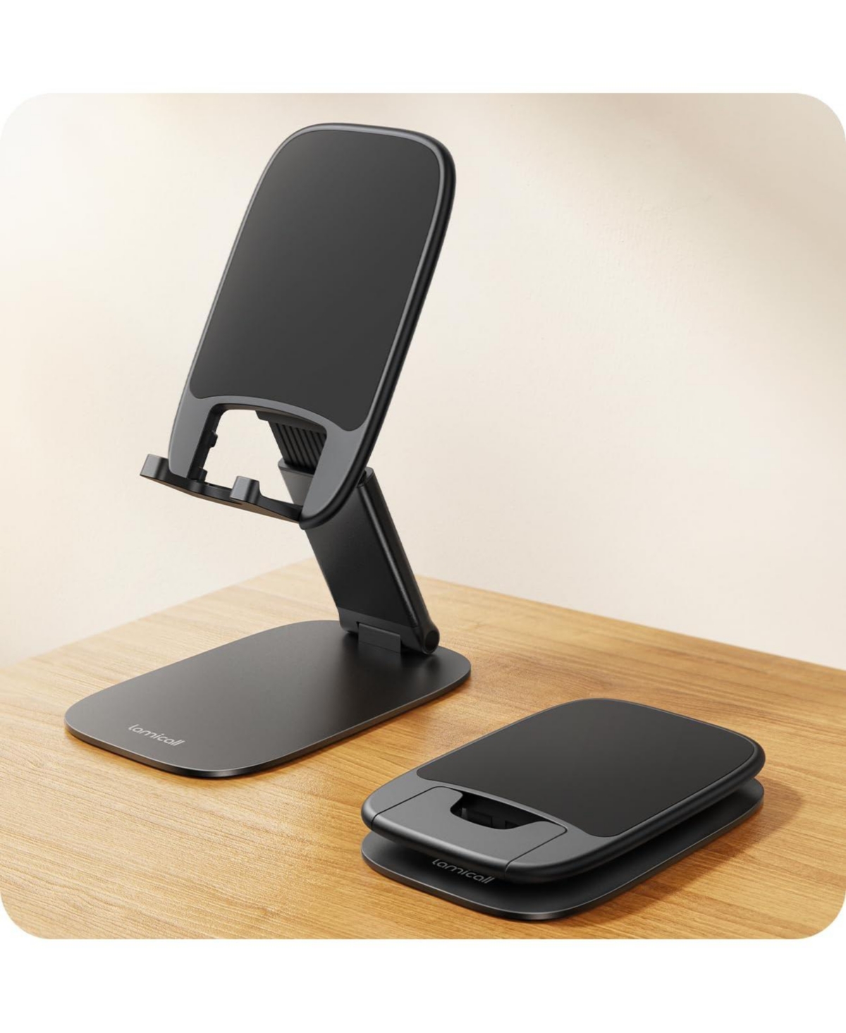 Click here for Lamicall Foldable Cell Phone Stand for Desk - Blac... prices
