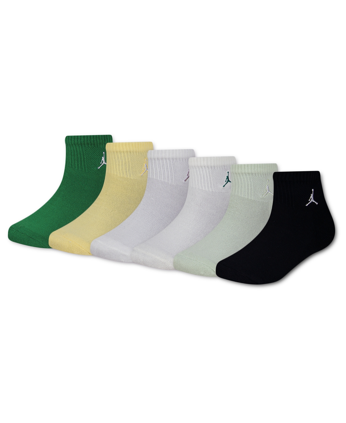 Click here for Jordan Big Boys 6-Pk. Ankle Socks - Lucky Green/Wh... prices
