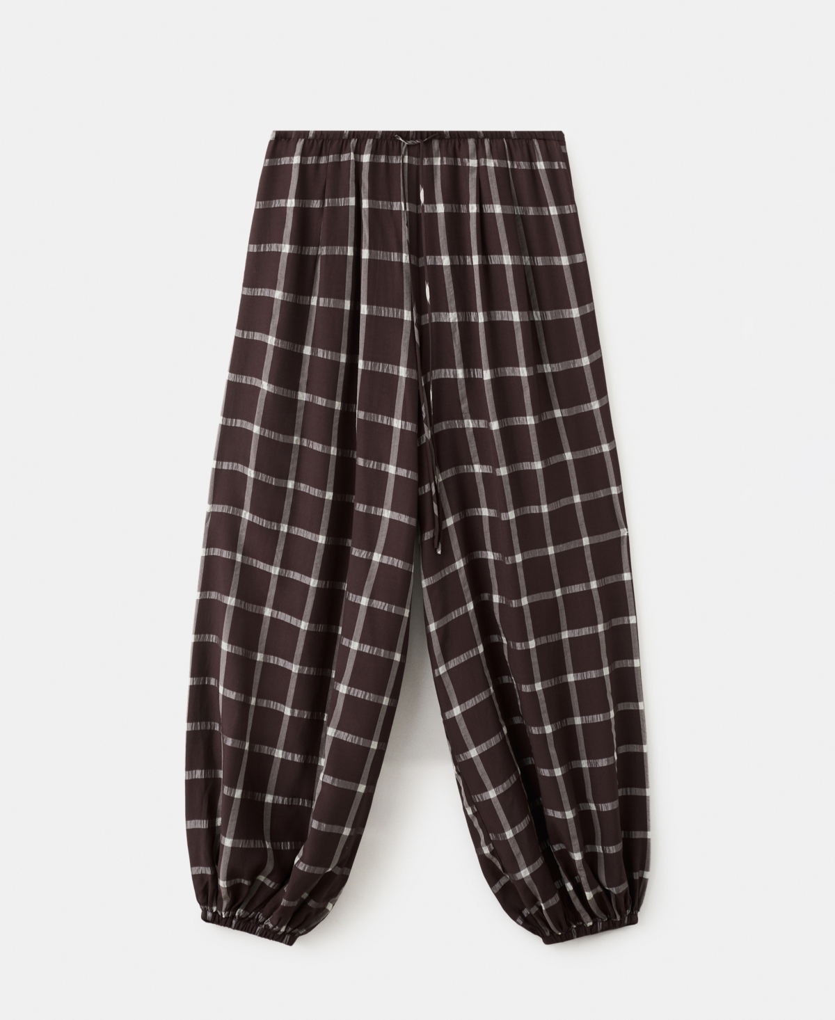 Click here for Mango Womens Mid-Rise Balloon Pants - Burgundy prices