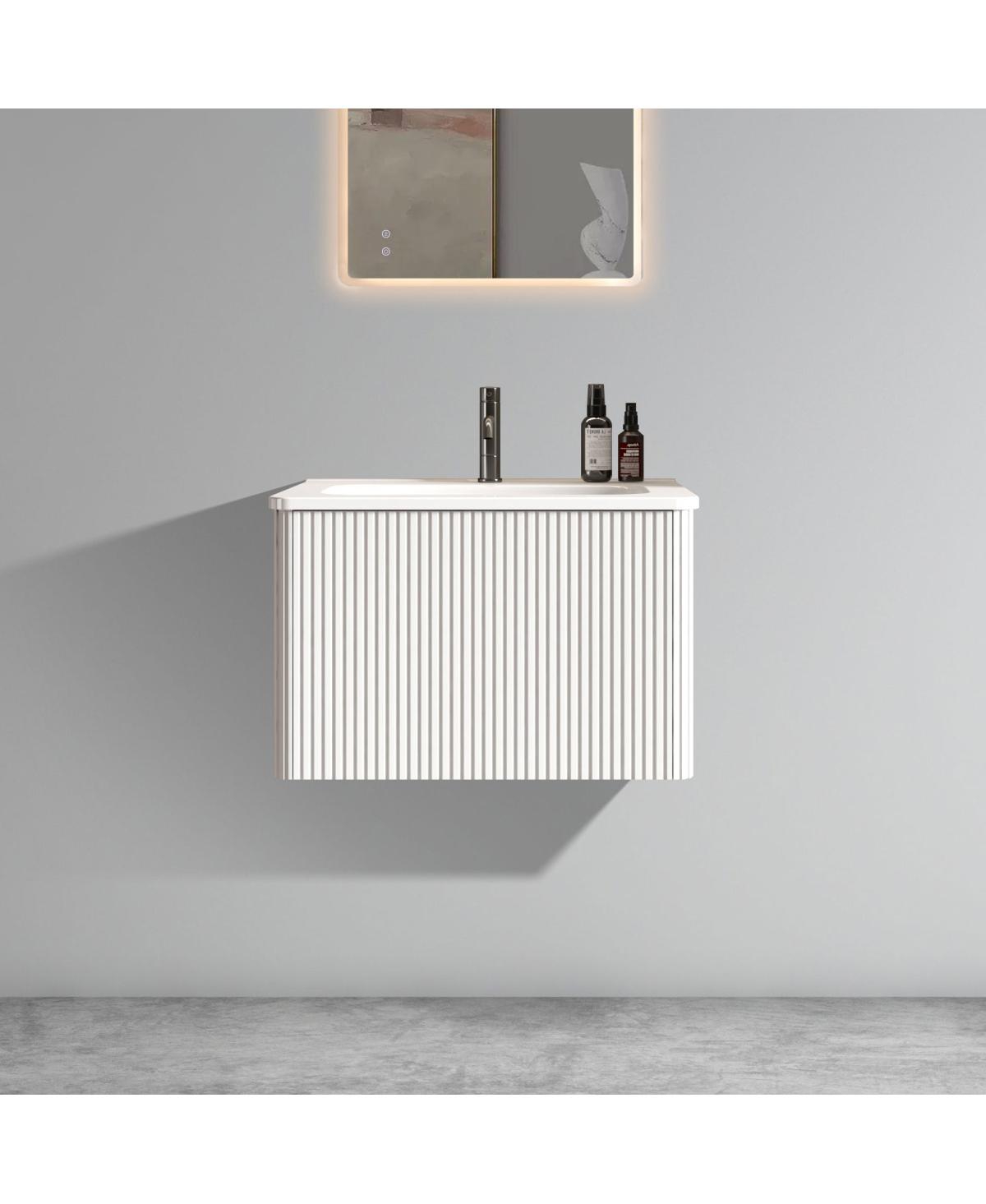 Click here for Sillysis 24 Wall Mounted Bathroom Vanity with Inte... prices
