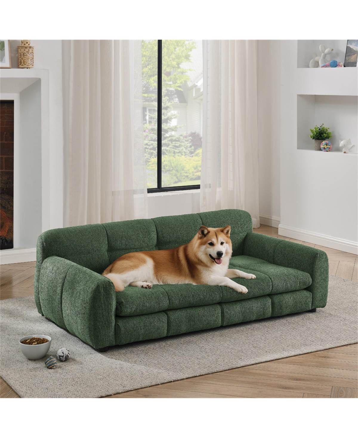 Click here for Clihome Large Dog Sofa Comfortable Pet Couch with... prices