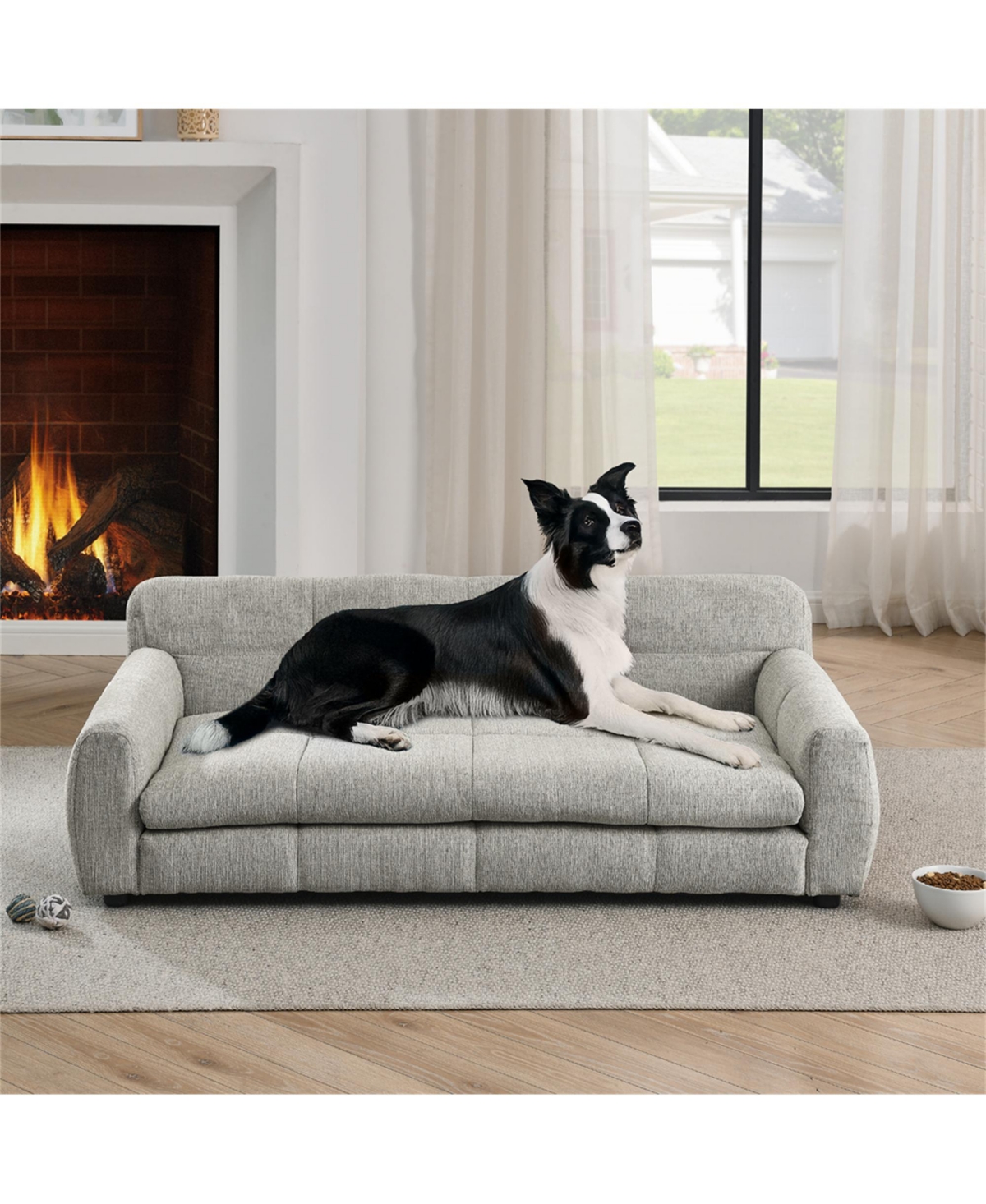 Click here for Clihome Large Dog Sofa Comfortable Pet Couch with... prices