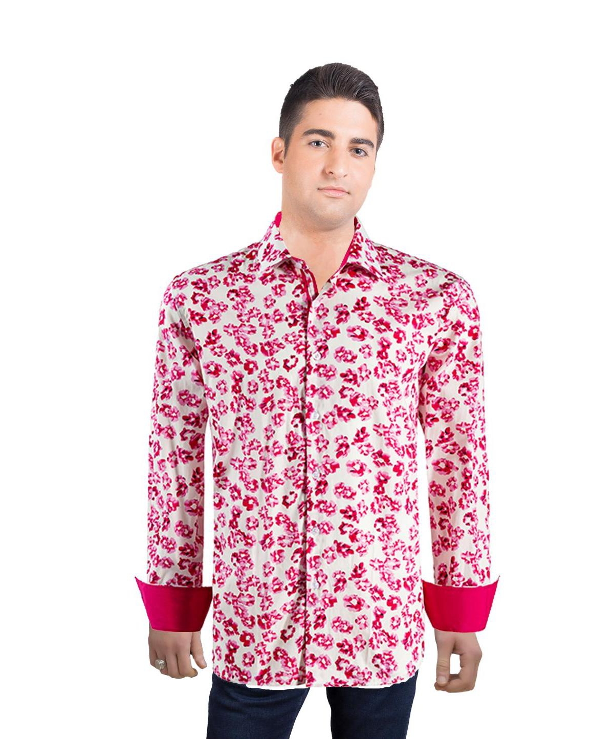 Click here for Elie Balleh Mens Slim Fit Floral Sport Button-Down... prices
