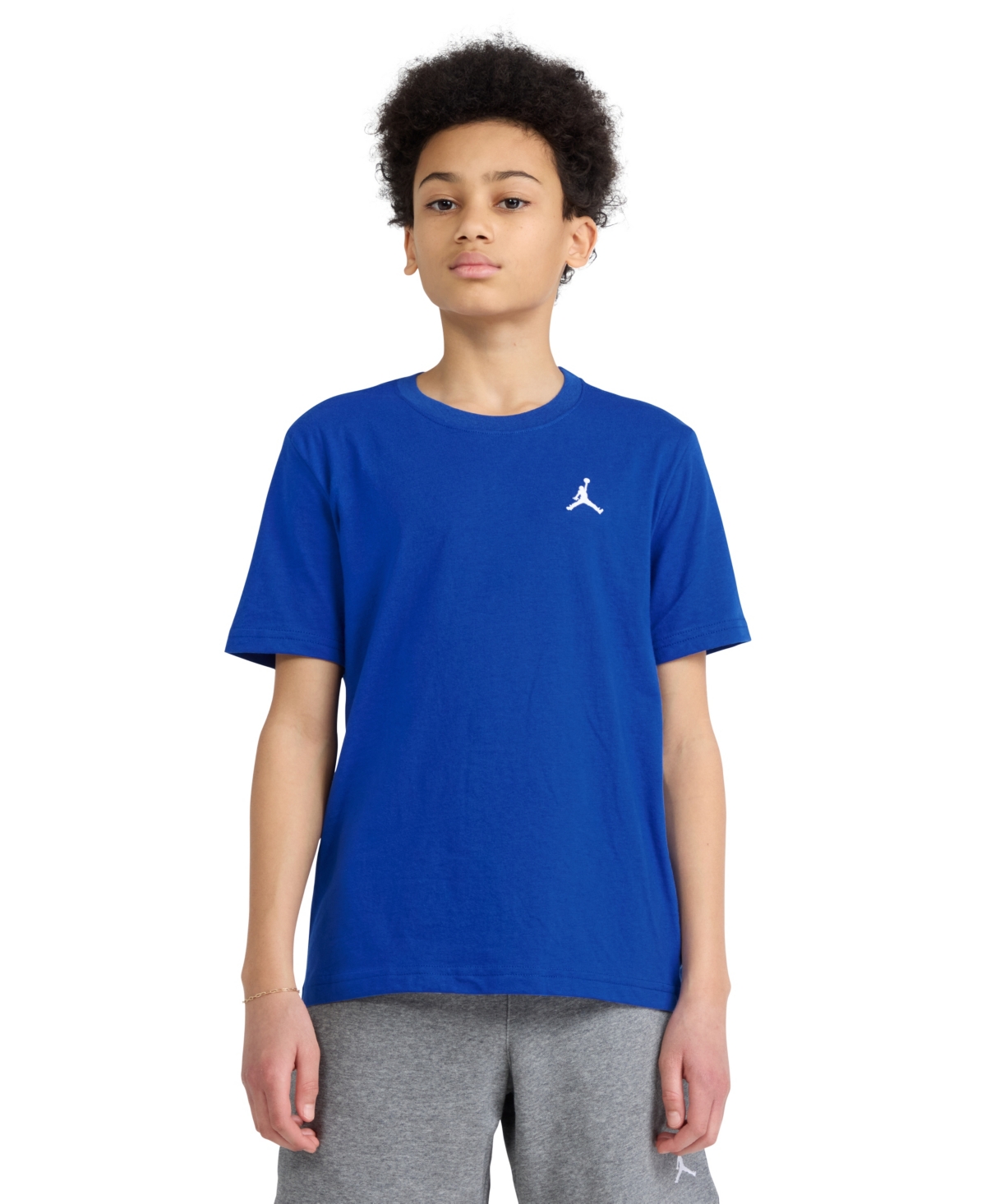 Click here for Jordan Big Boys Jumpman Air Embroidery T-Shirt - G... prices