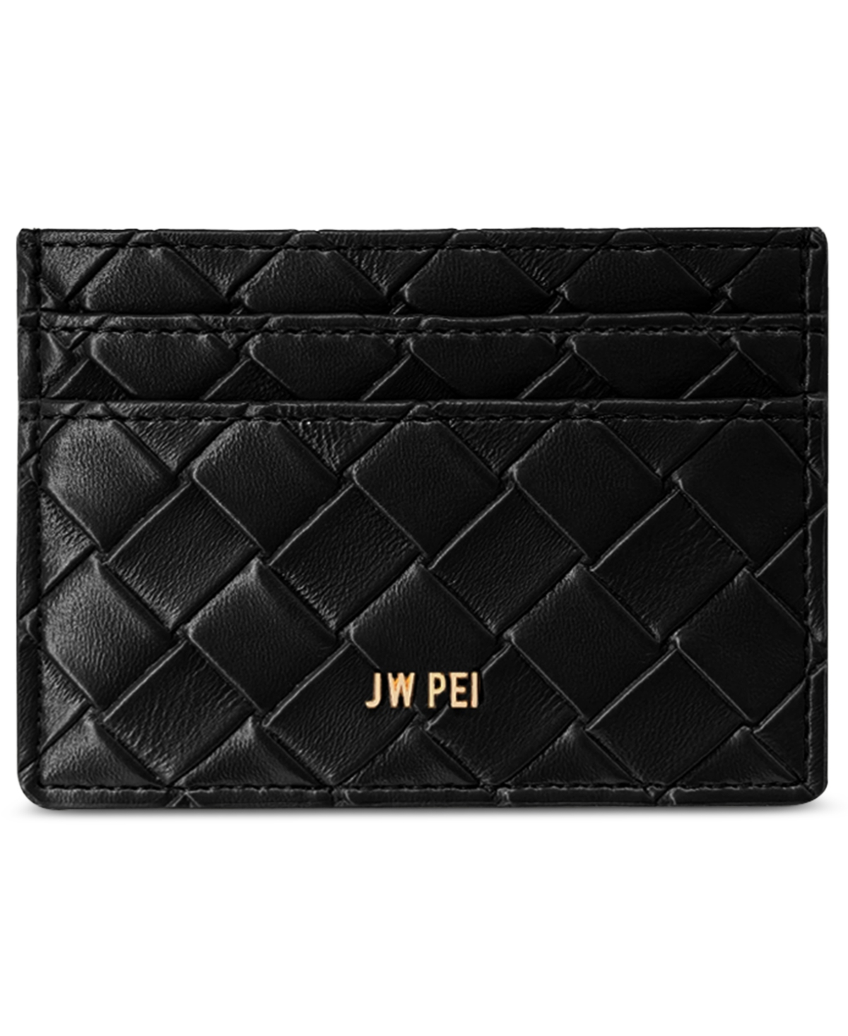 Click here for Jw Pei Woven Textured Card Holder - Black prices