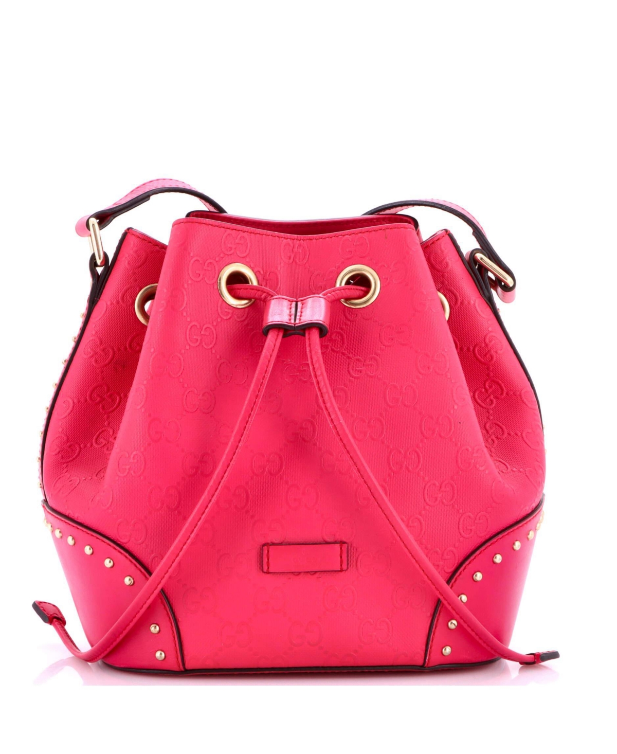 Click here for Pre-Owned Gucci Small Bright Bucket Bag Studded Gg... prices