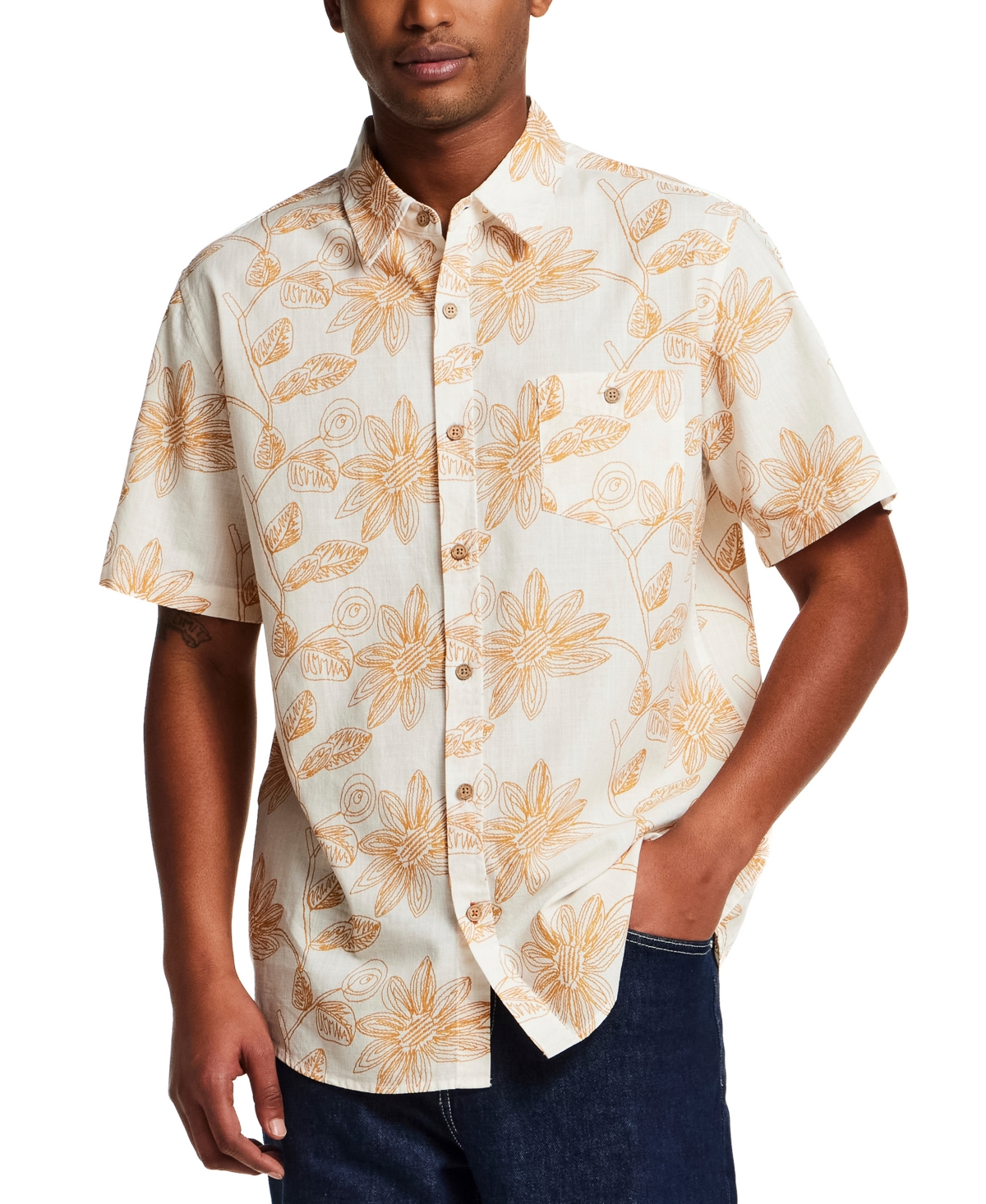 Click here for Weatherproof Vintage Mens Short-Sleeve Print Shirt... prices