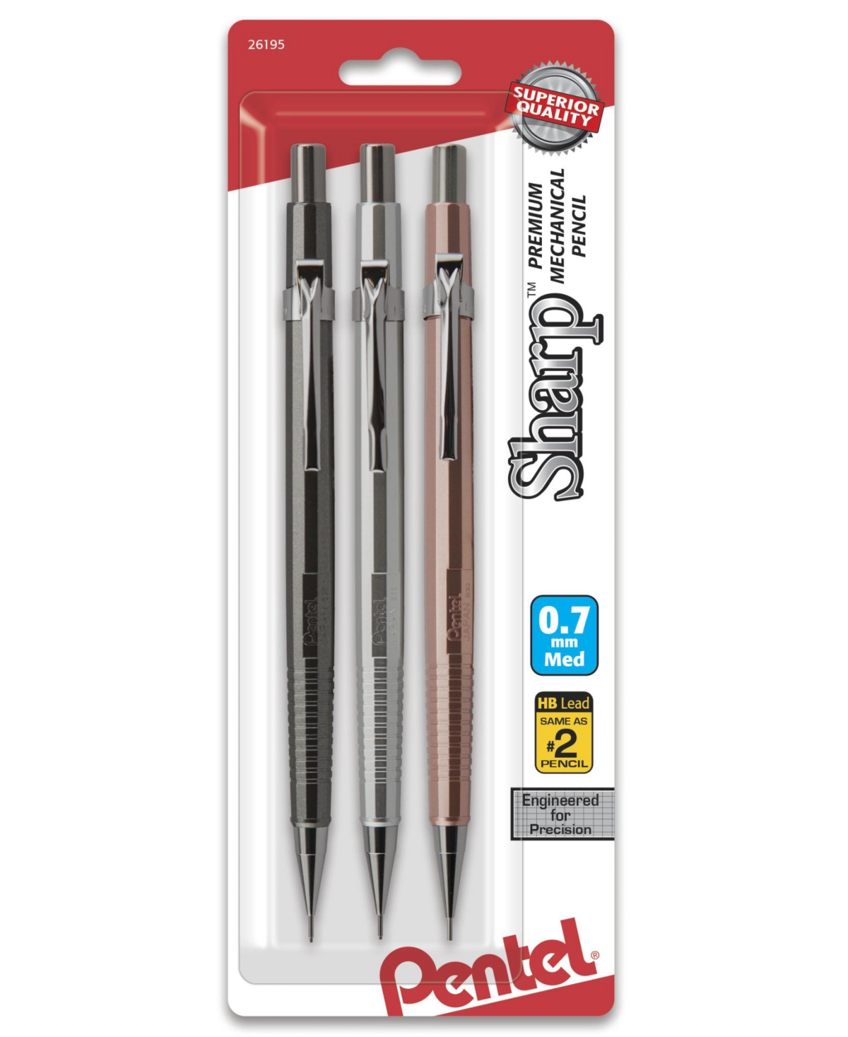 Click here for Pentel Sharp Mechanical Pencil (0.7mm) Metallic Ba... prices