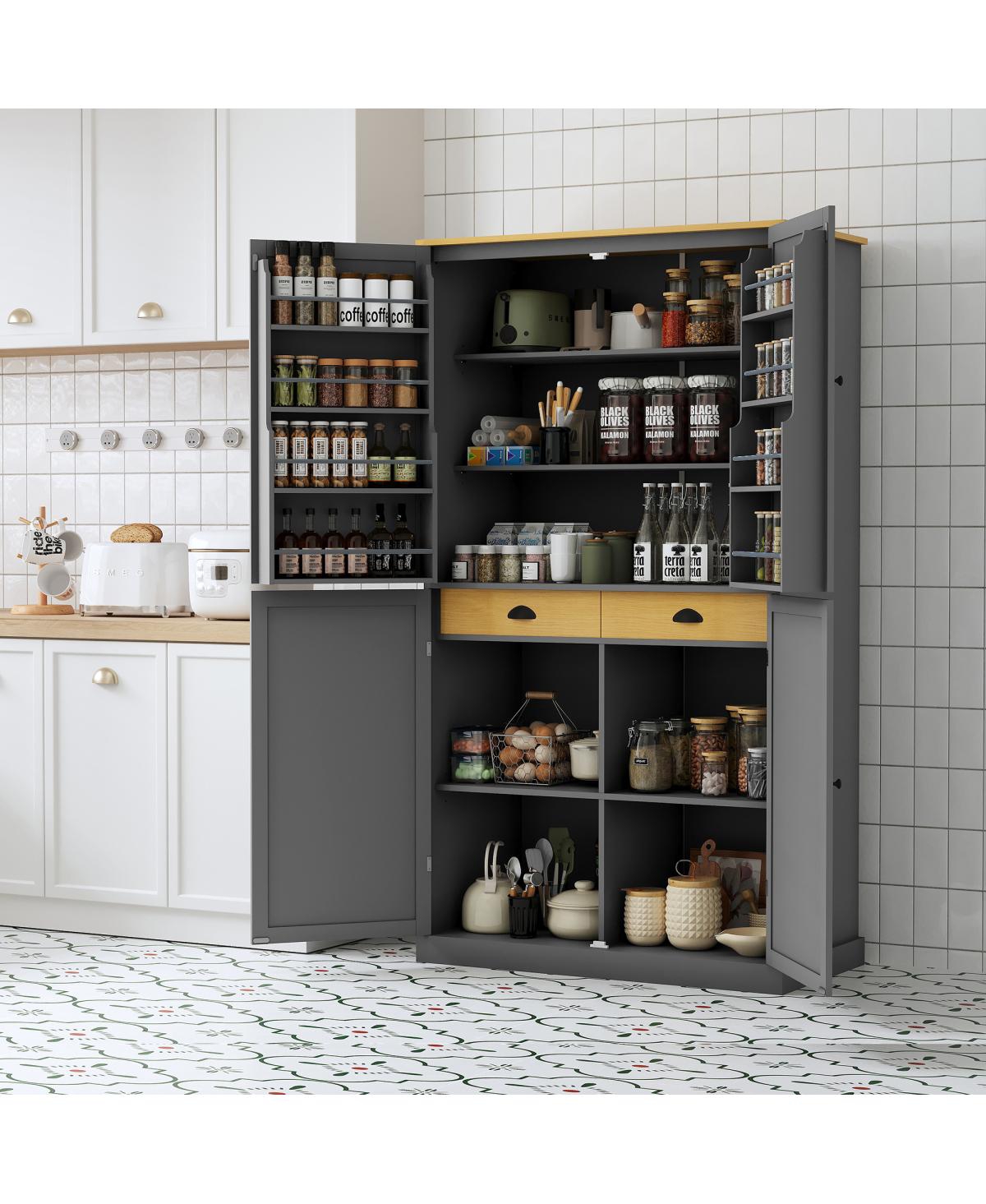 Click here for Streamdale 40.2 Freestanding Kitchen Pantry Cabine... prices