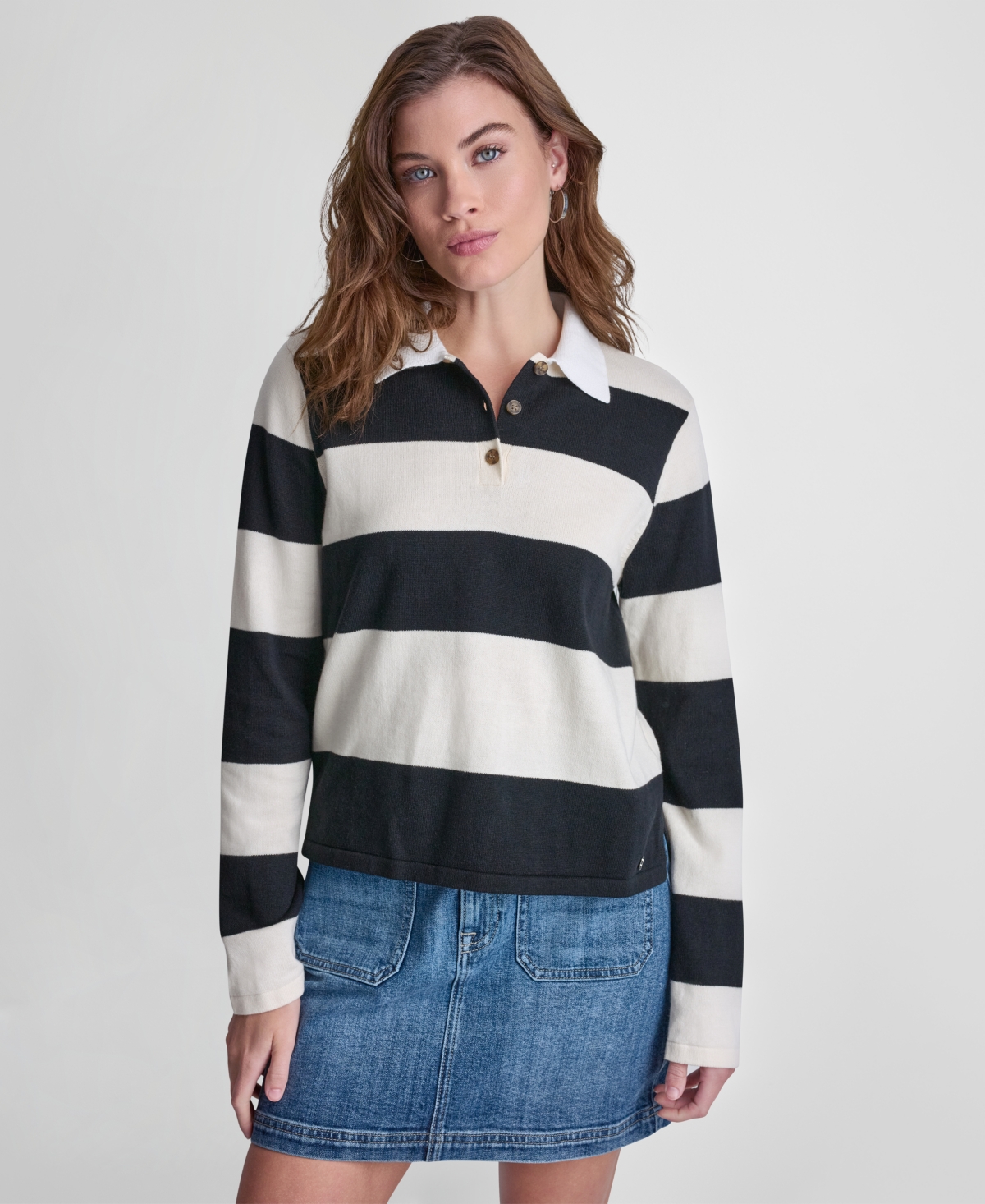 Click here for Dkny Jeans Womens Long-Sleeve Logo Charm Multi-Str... prices