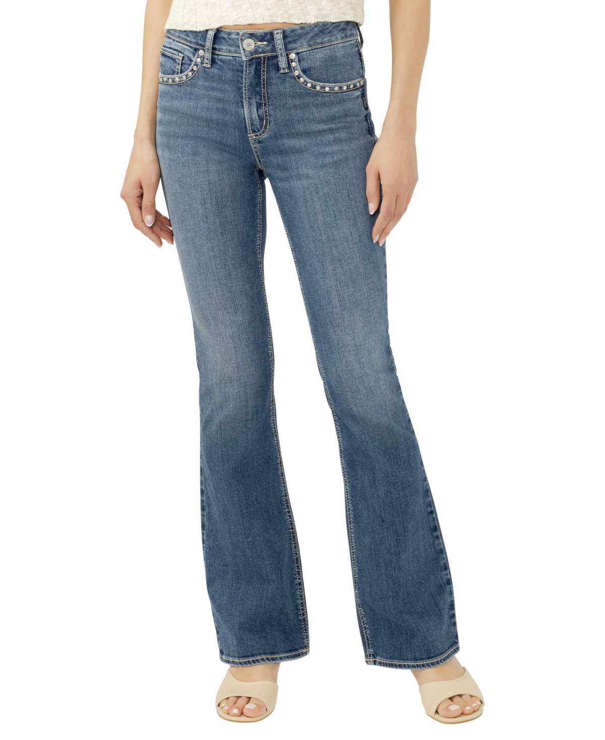 Click here for Silver Jeans Co. Womens Avery High-Rise Bootcut Je... prices
