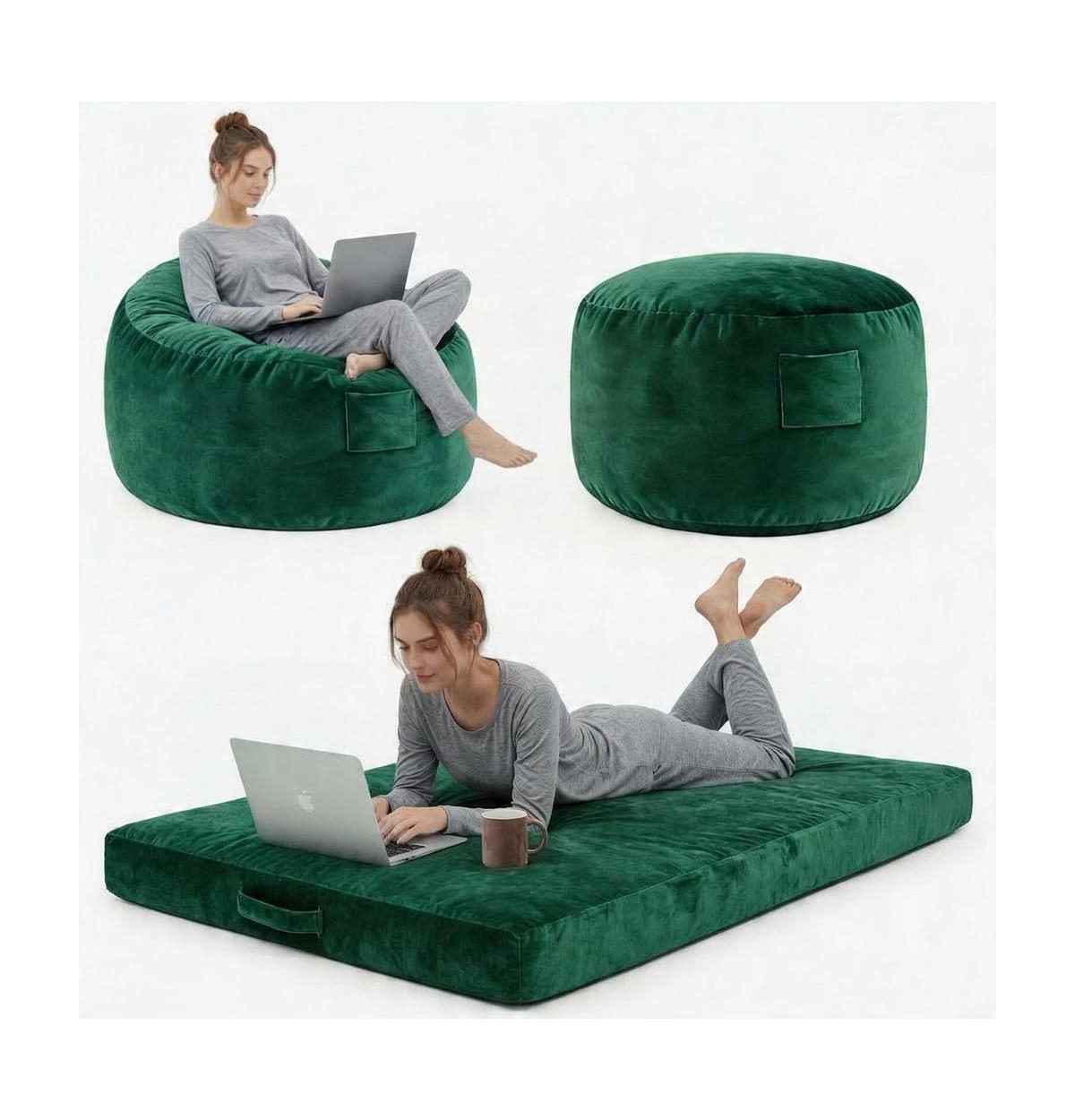 Click here for gaomon 4 in 1 Adult Bean Bag Chair  4ft Oversized... prices