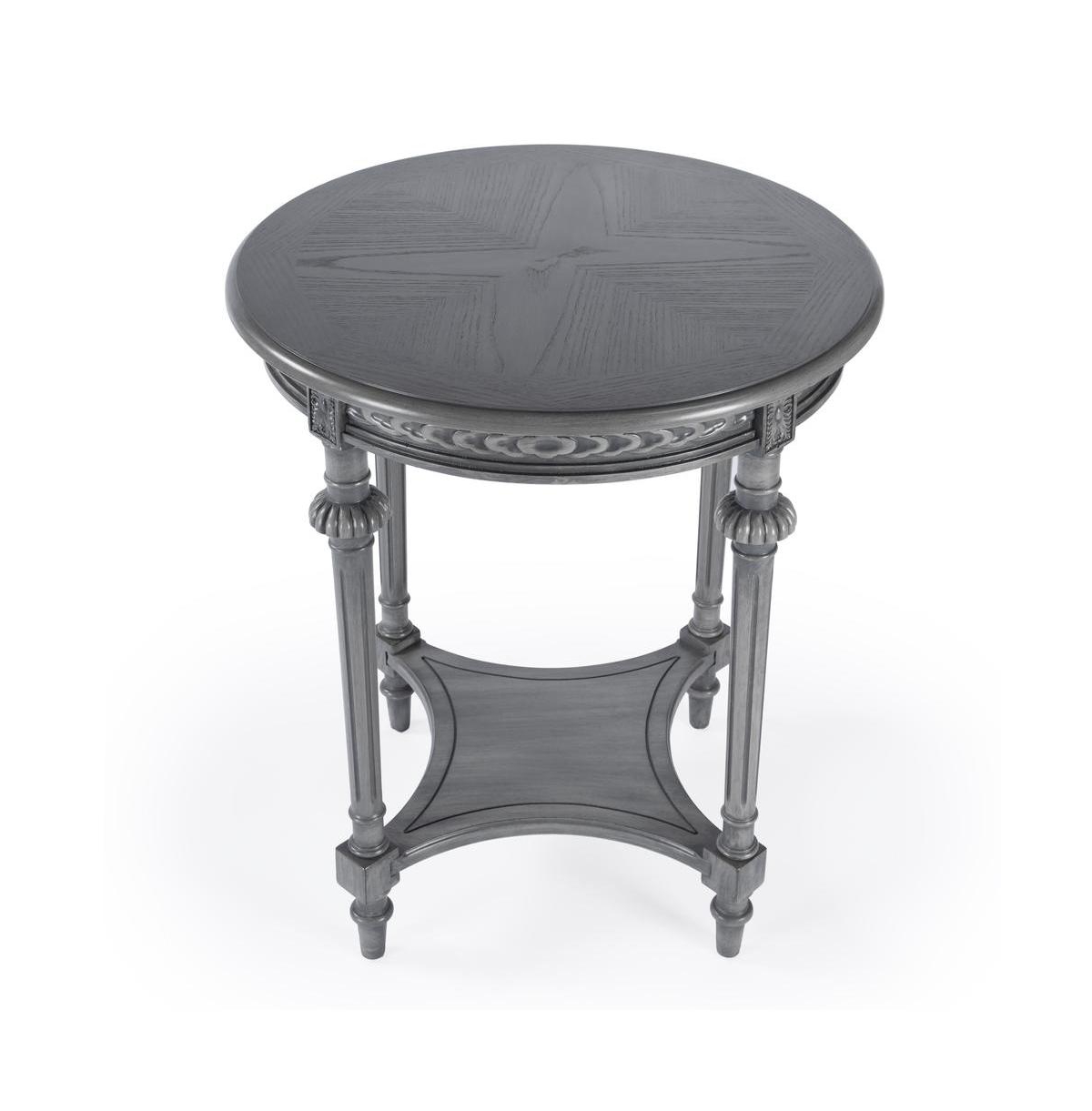 Click here for Butler Specialty Hellinger Round Lamp Table - Gray prices