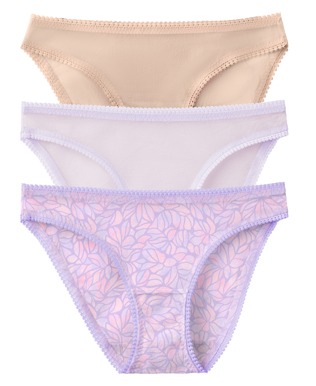 Click here for On Gossamer Womens Mesh Hip Bikini Underwear 3 Pac... prices