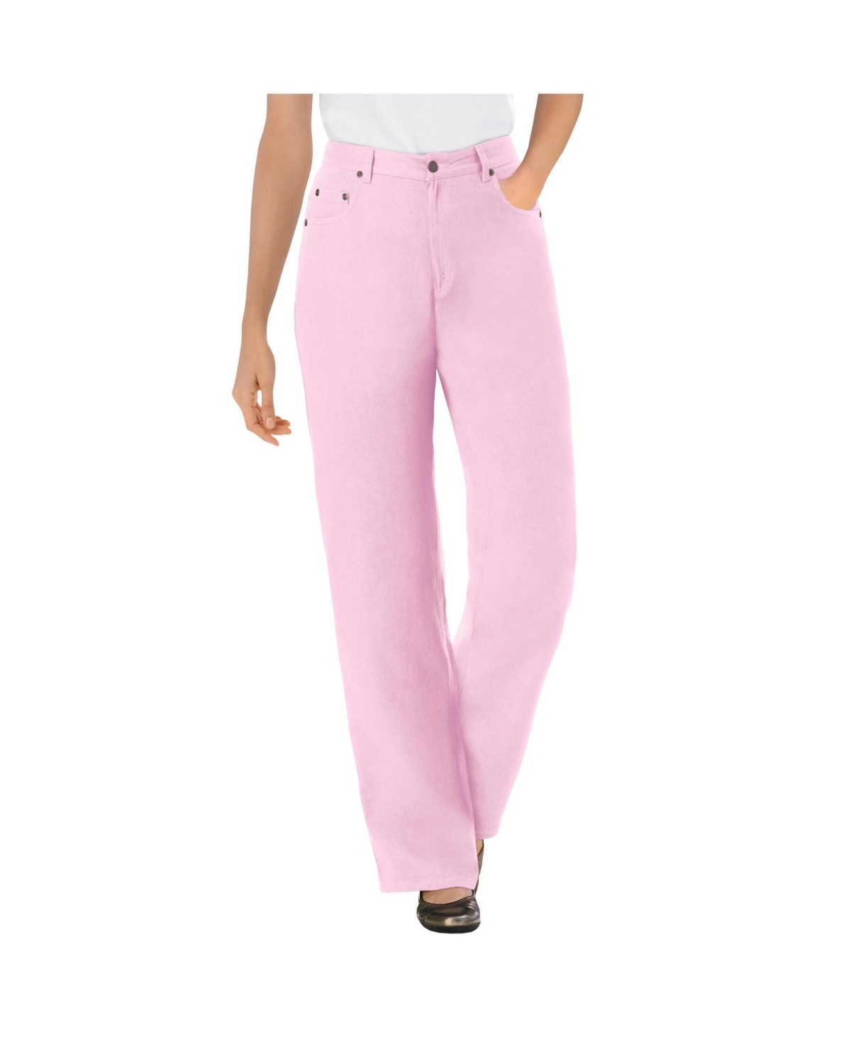 Click here for Woman Within Petite Perfect Relaxed All-Cotton Den... prices