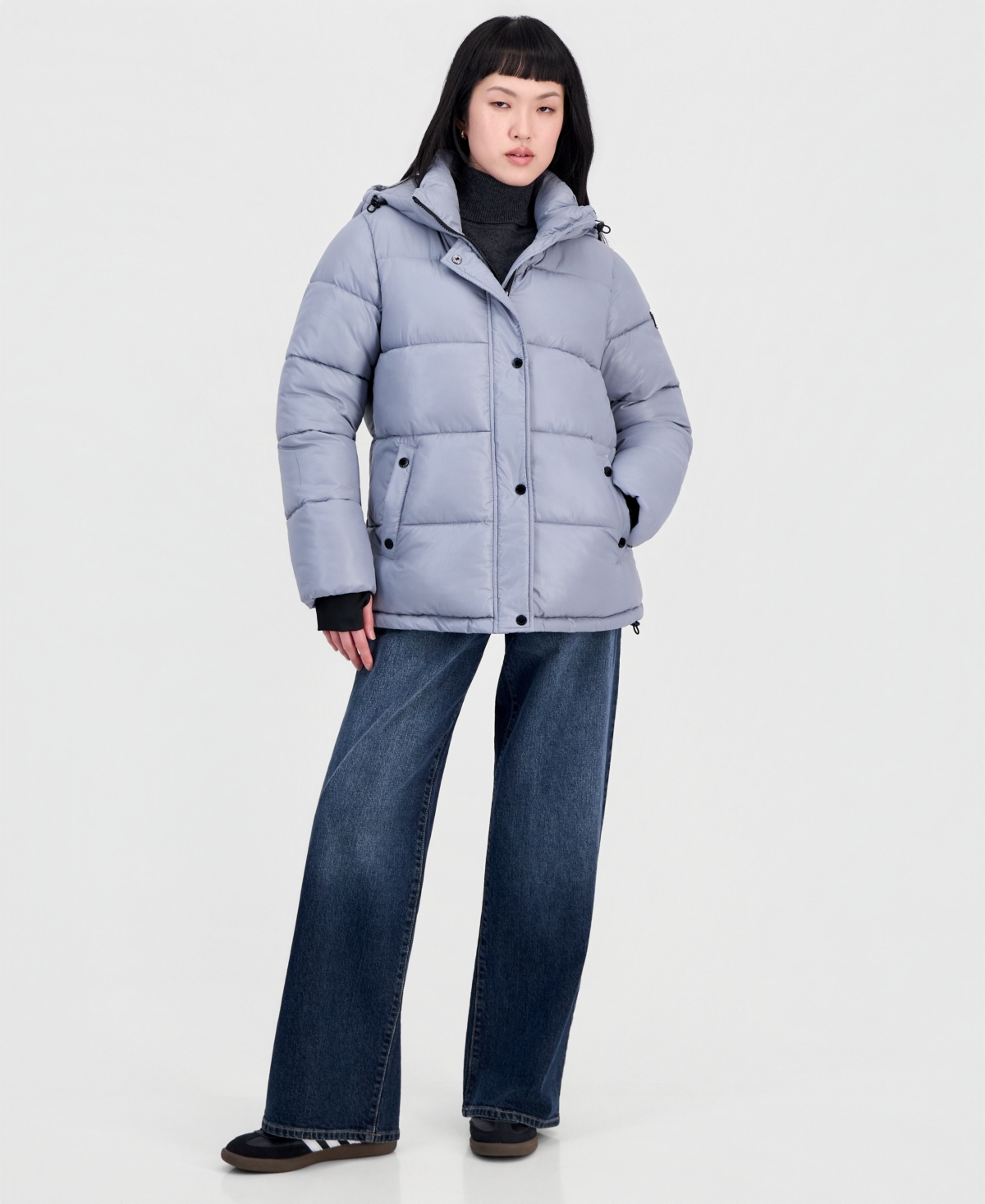 Click here for Steve Madden Womens Hooded Short Quilted Puffer Co... prices