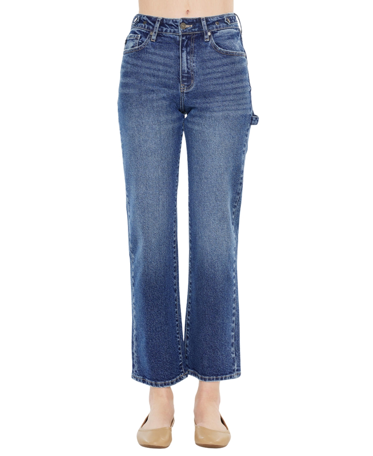 Click here for KanCan Womens Ashley High Rise True Straight Jeans... prices
