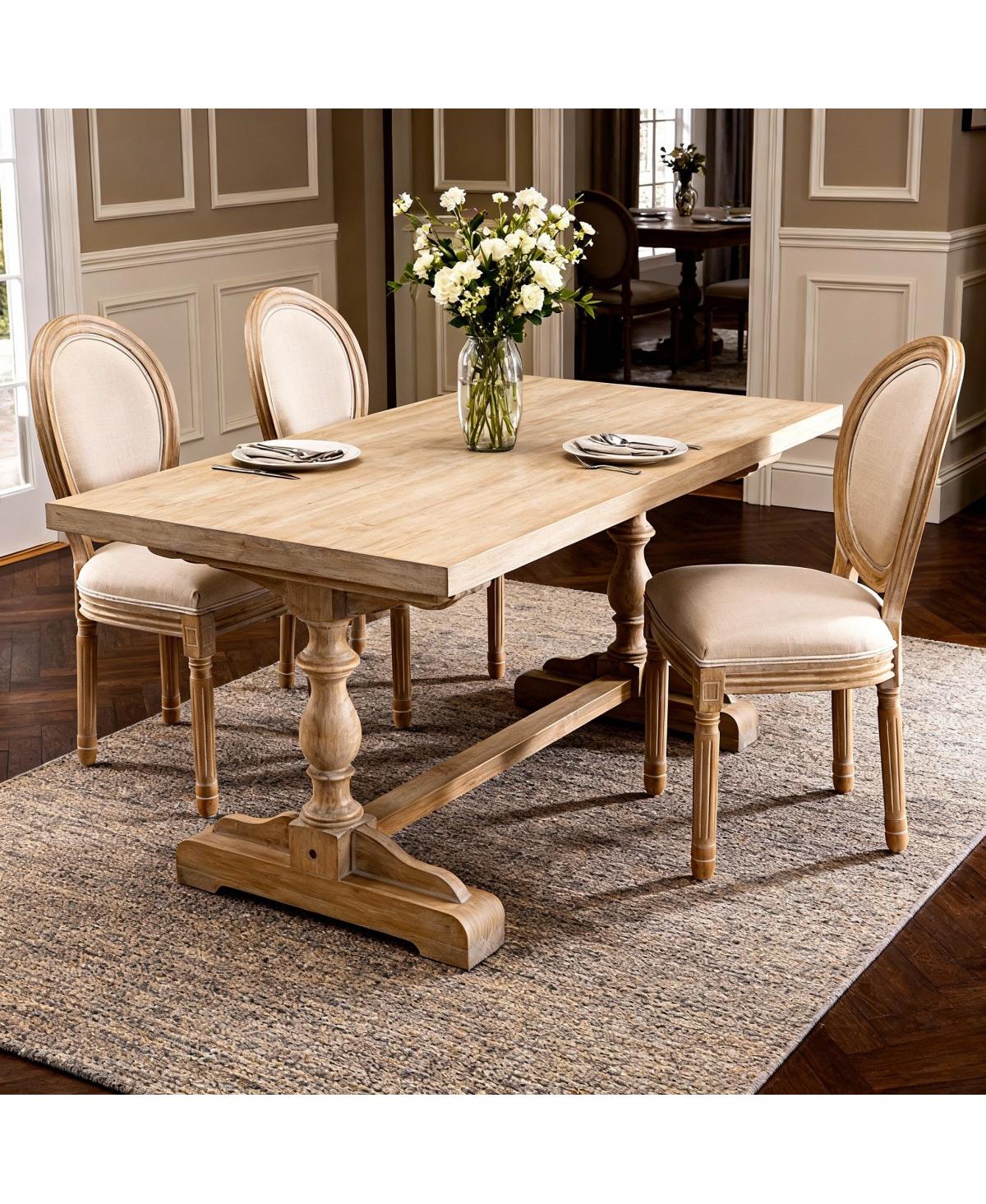 Click here for Streamdale Furniture French Style Linen Oval Back... prices