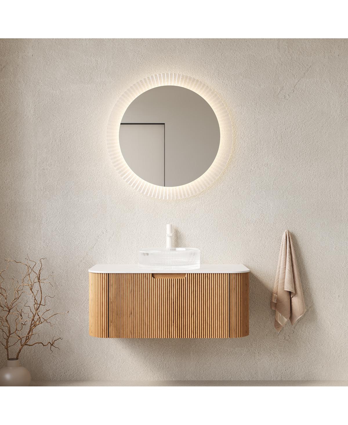 Click here for Sillysis Wall Mounted Bathroom Vanity with Crystal... prices