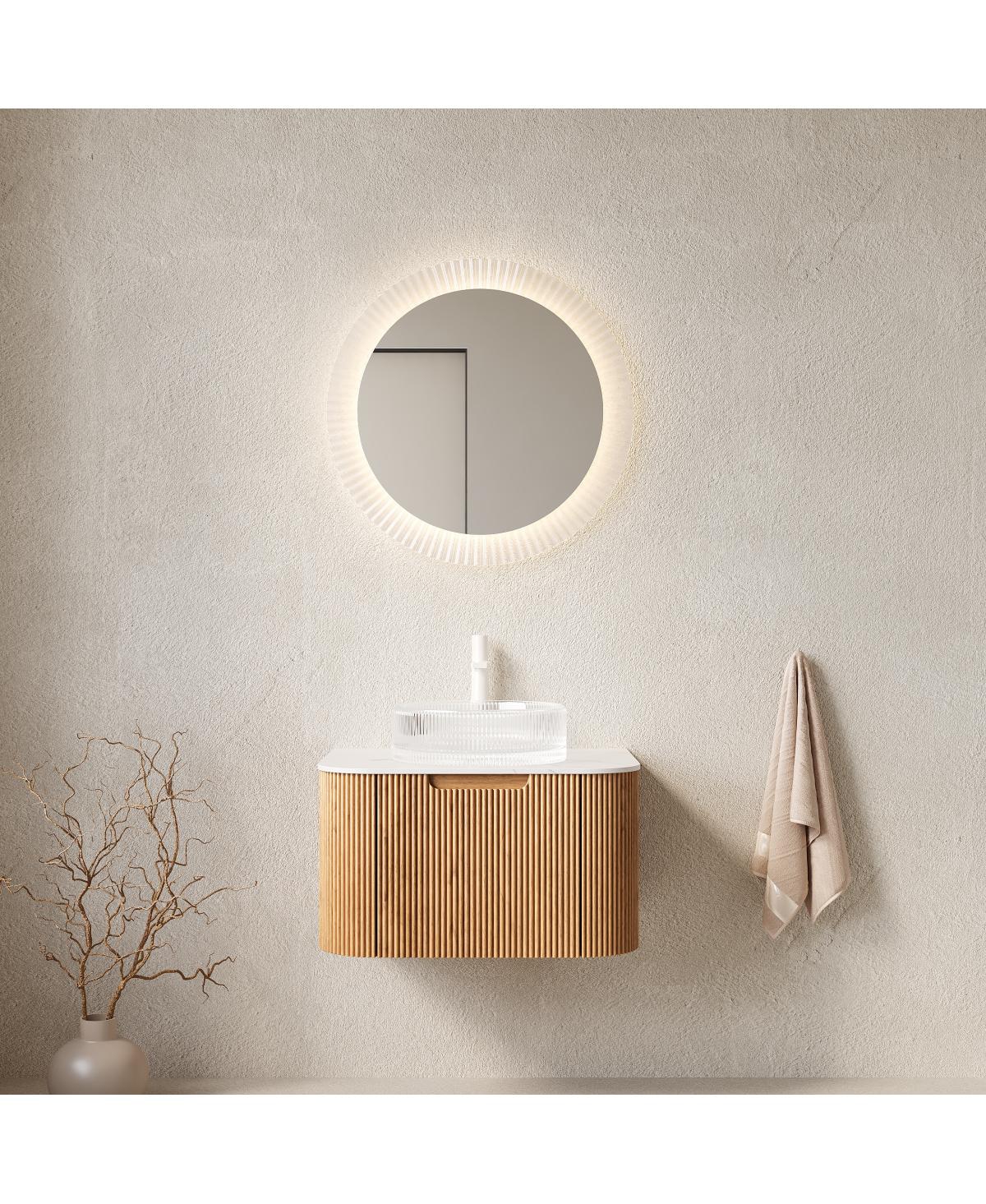 Click here for Sillysis Wall Mounted Bathroom Vanity with Crystal... prices