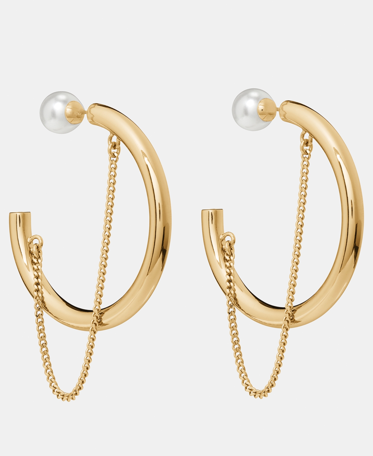 Click here for kate spade new york Gold-Tone Chain Reaction Hoop... prices