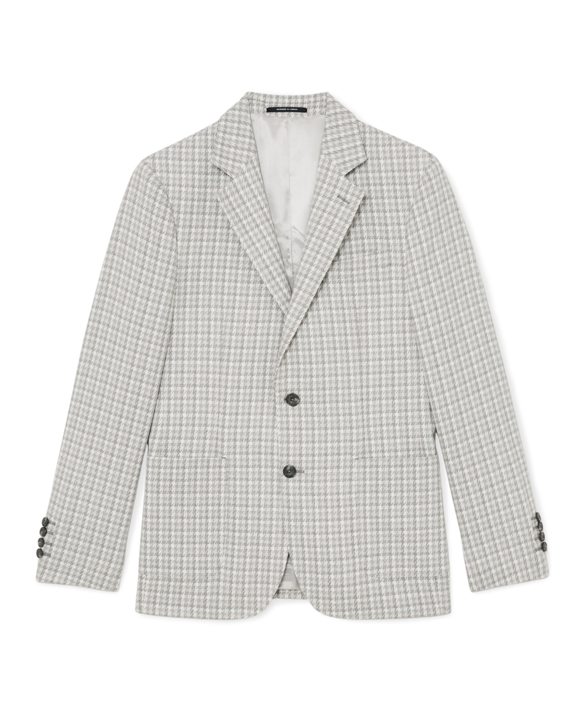 Click here for Reiss Mens Canty Tailored-Fit Houndstooth Single-B... prices