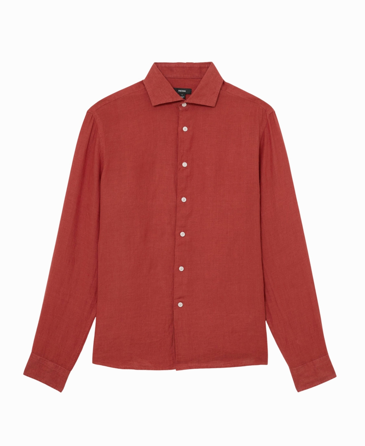 Click here for Reiss Mens Linen Cutaway Collar Regular Fit Shirt... prices