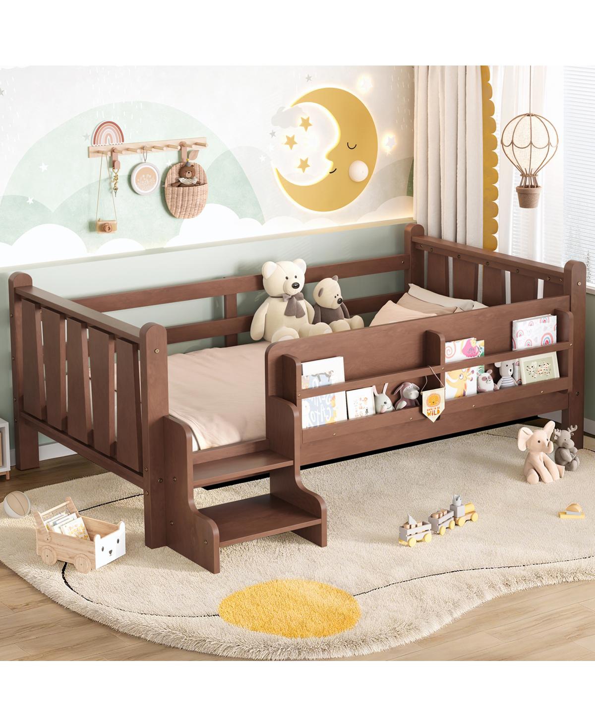 Click here for Streamdale Furniture Twin Size Solid Wood Floor Be... prices