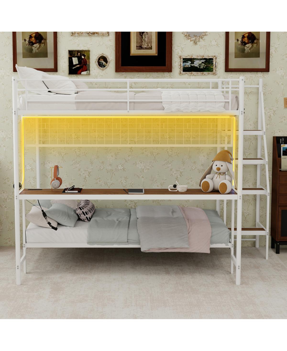 Click here for Streamdale Furniture Full Over Twin Metal Bunk Bed... prices