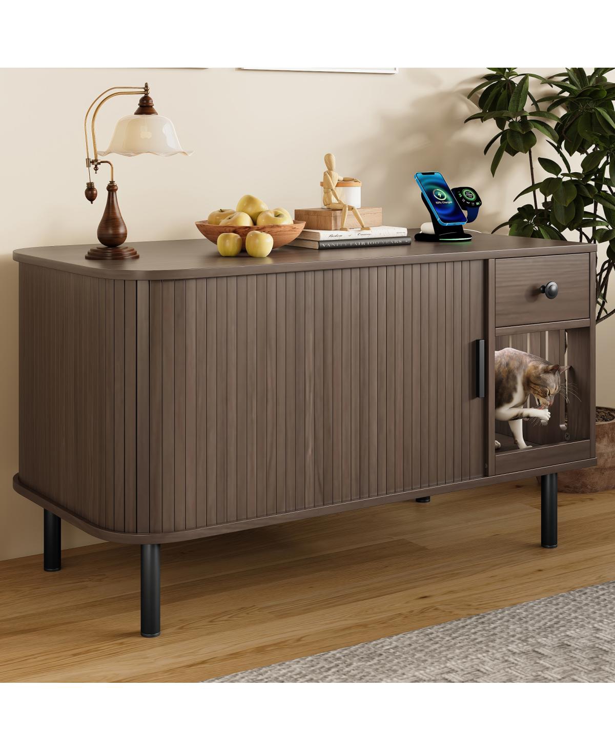 Click here for Streamdale Furniture 37.4 Cat Litter Box Enclosure... prices