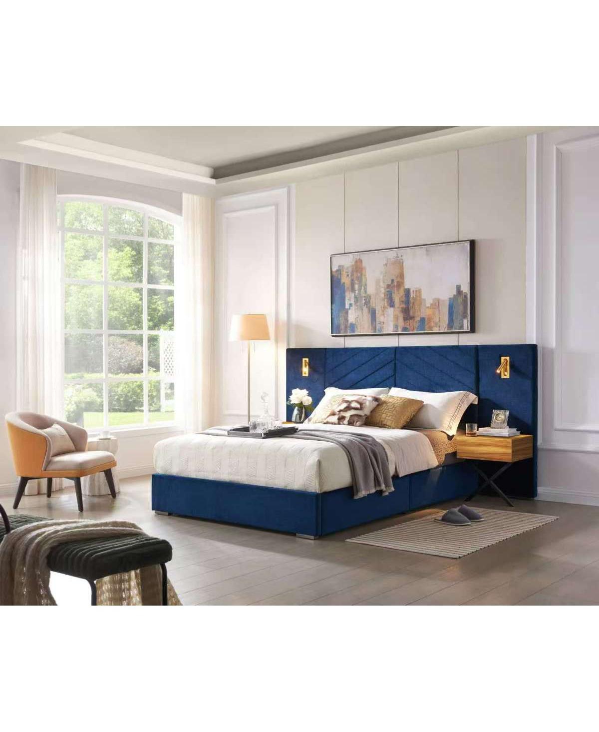 Click here for Streamdale Furniture Queen Size Velvet Wingback Pl... prices