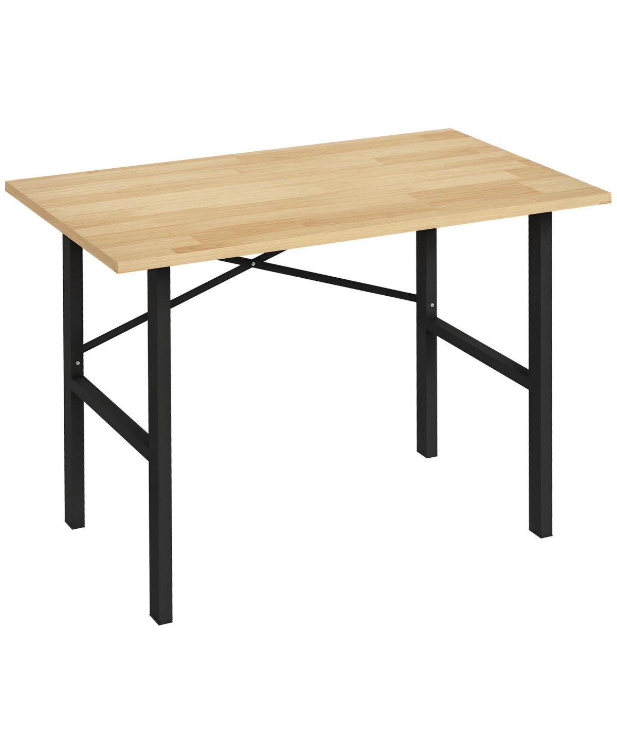 Click here for Homcom 46L x 28W Wooden Work Table with X-Shape Br... prices