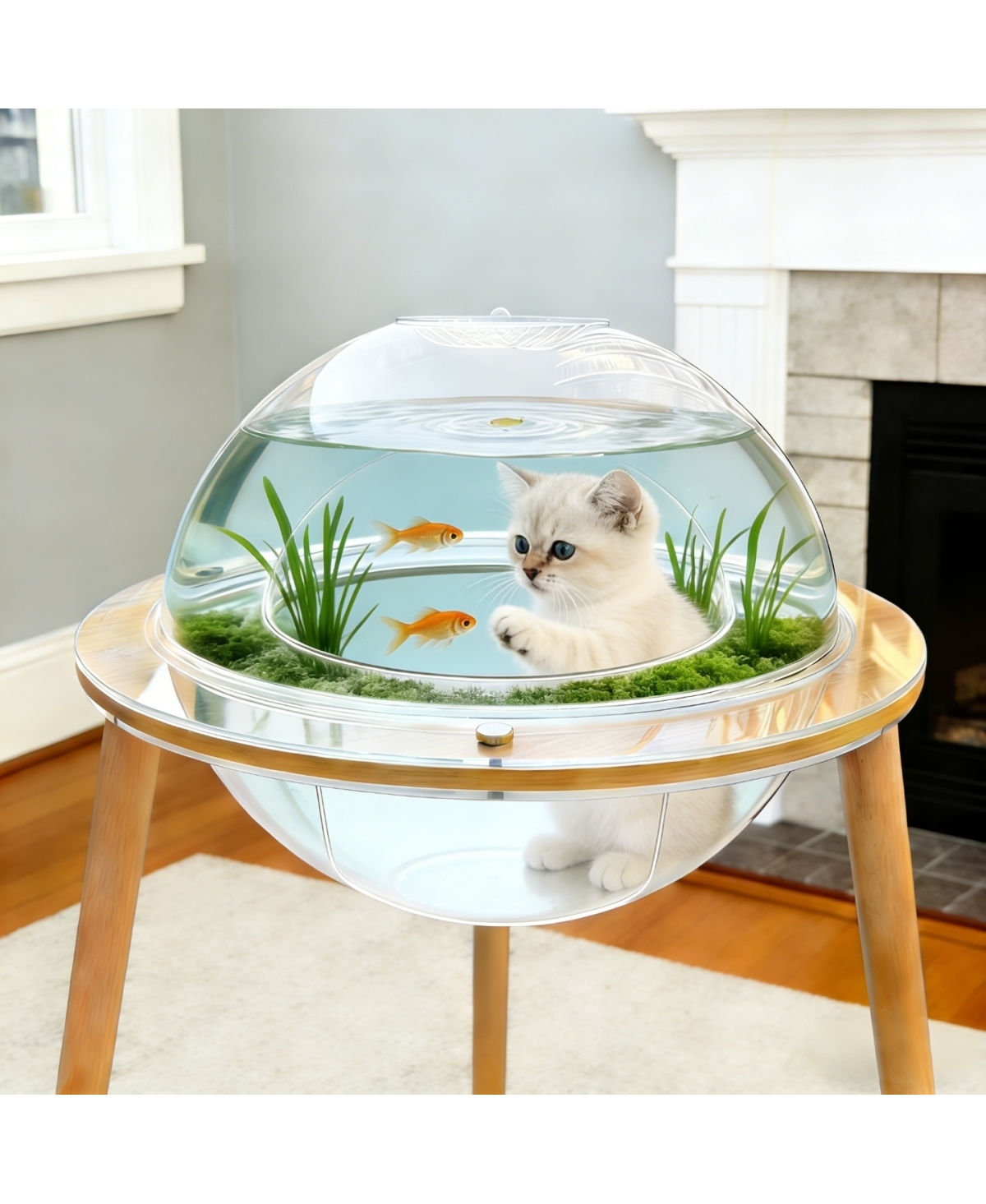 Click here for Streamdale Furniture Immersive Cat Tv Cave with In... prices