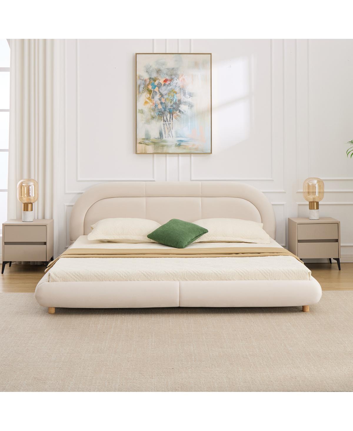 Click here for Streamdale Furniture Modern Curved Upholstered Kin... prices