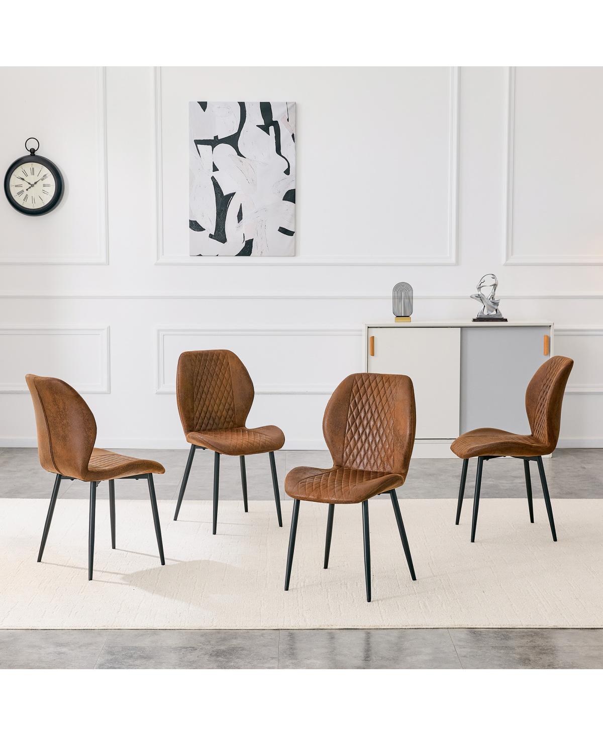 Click here for Streamdale Furniture 4-Piece Modern Luxury Brown Q... prices