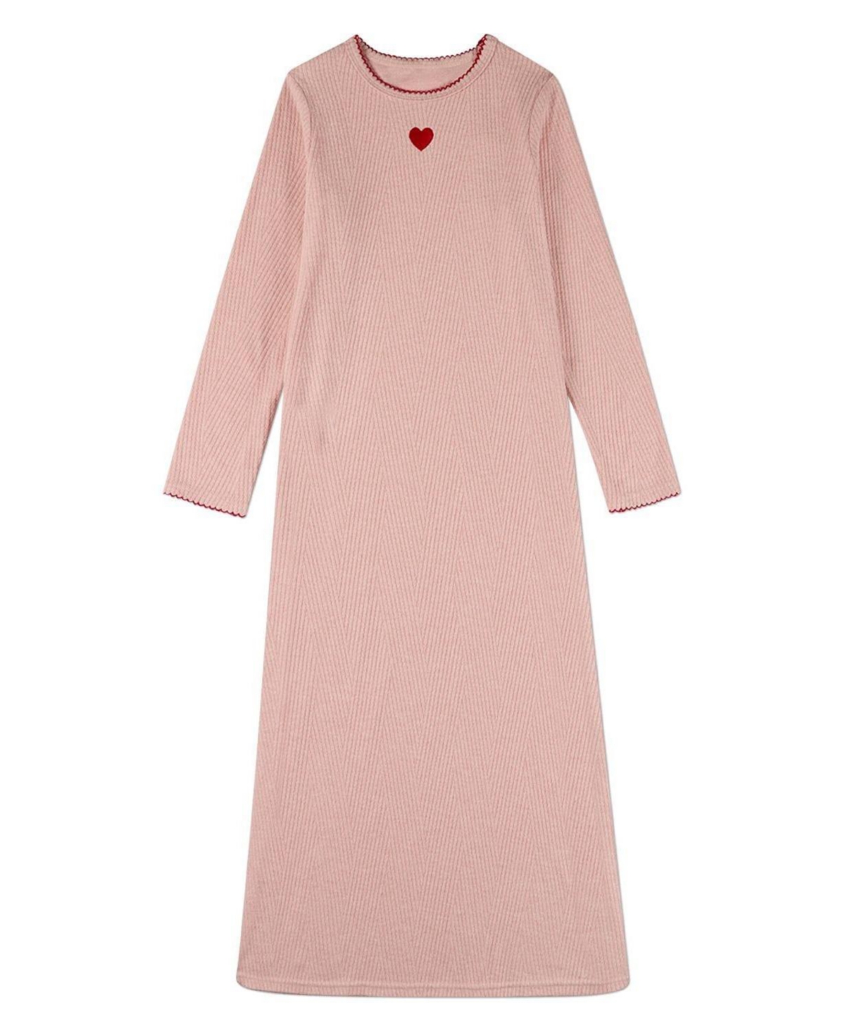 Click here for MeMoi Big Girls Heart-Embroidered Rayon-Blend Text... prices