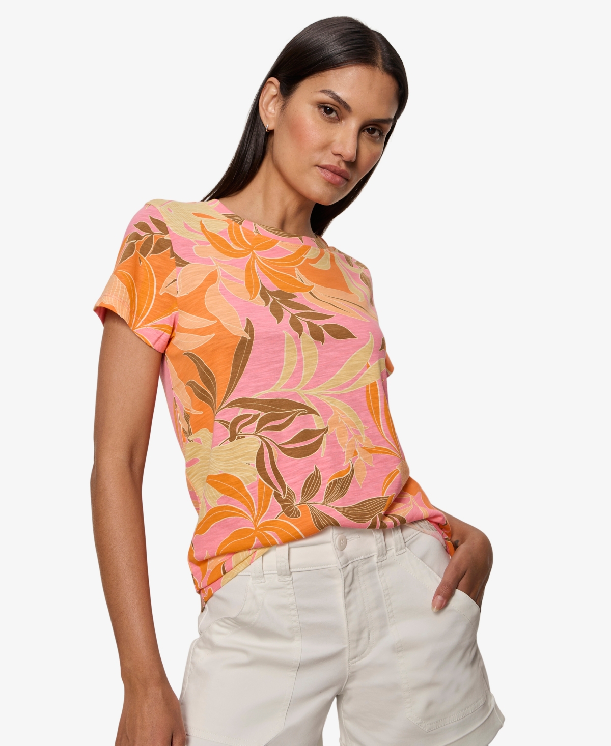 Click here for Sanctuary Womens Perfect Pull On T-Shirt - Frangip... prices