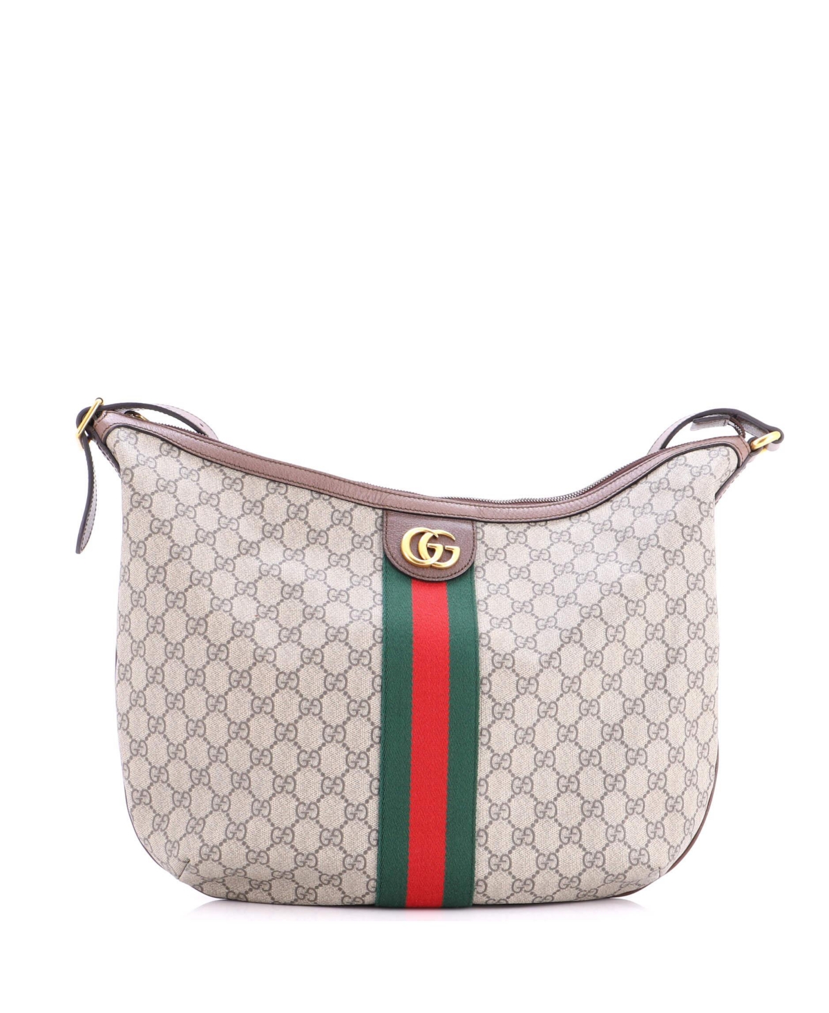 Click here for Pre-Owned Gucci Large Ophidia Half Moon Hobo Gg Co... prices