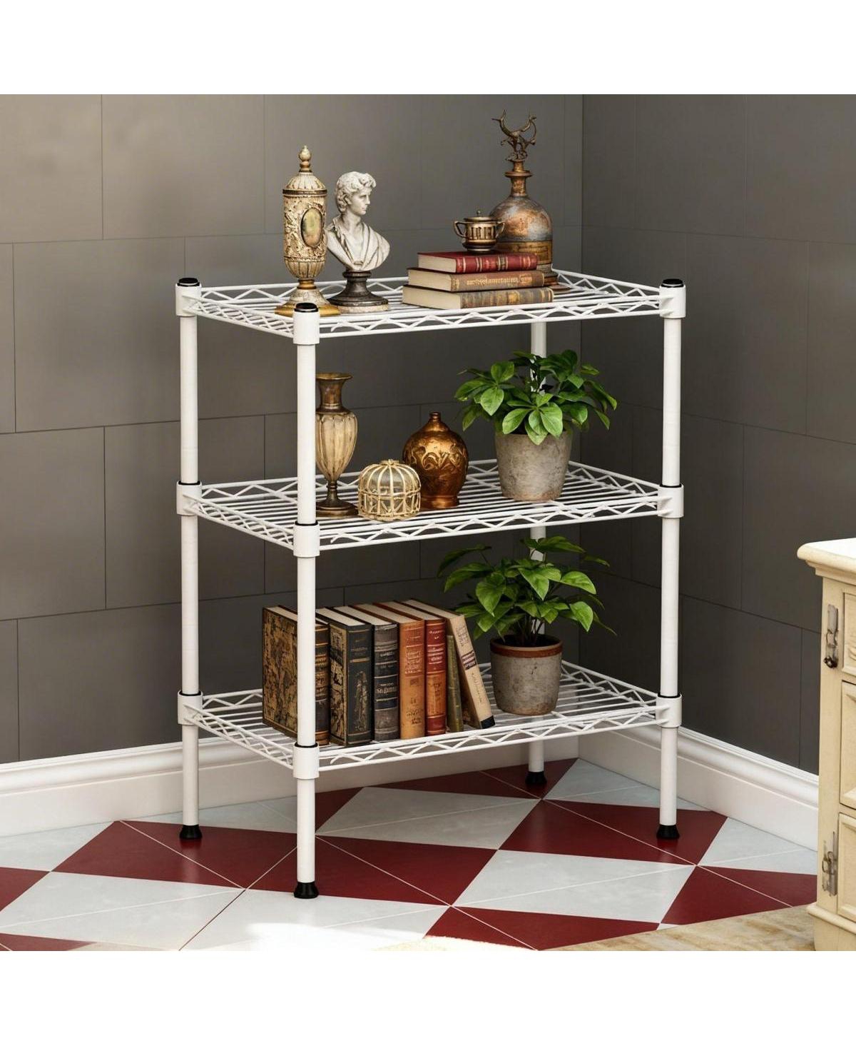 Click here for Streamdale Furniture 3-Tier Metal Storage Rack - W... prices