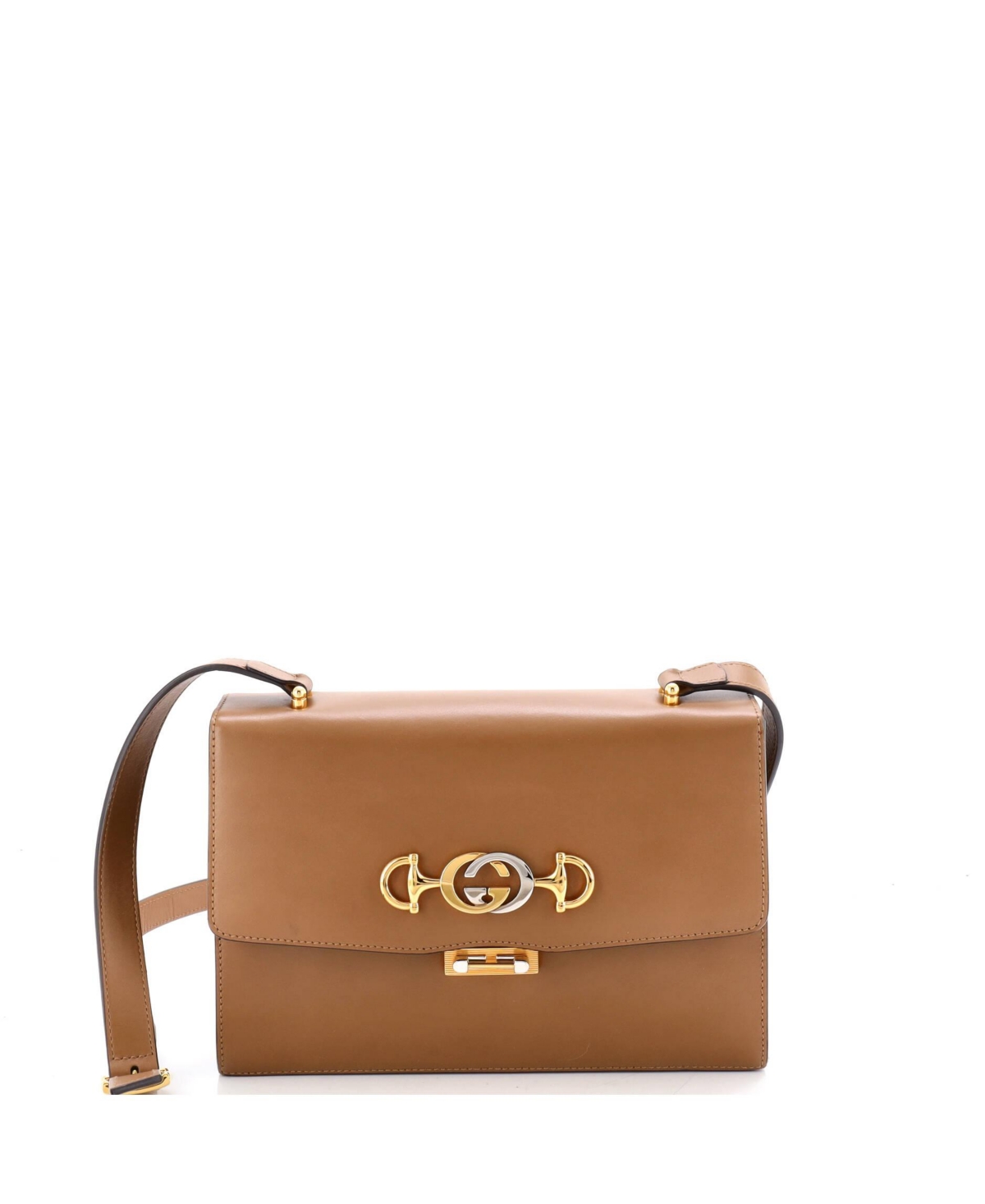Click here for Pre-Owned Gucci Small Zumi Flap Shoulder Bag Leath... prices