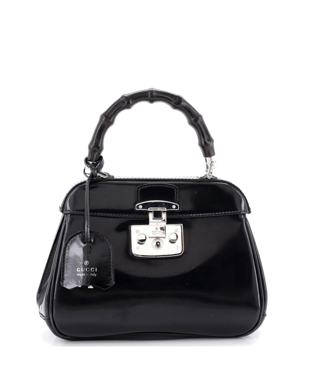 Click here for Pre-Owned Gucci Mini Lady Lock Bamboo Top Handle B... prices