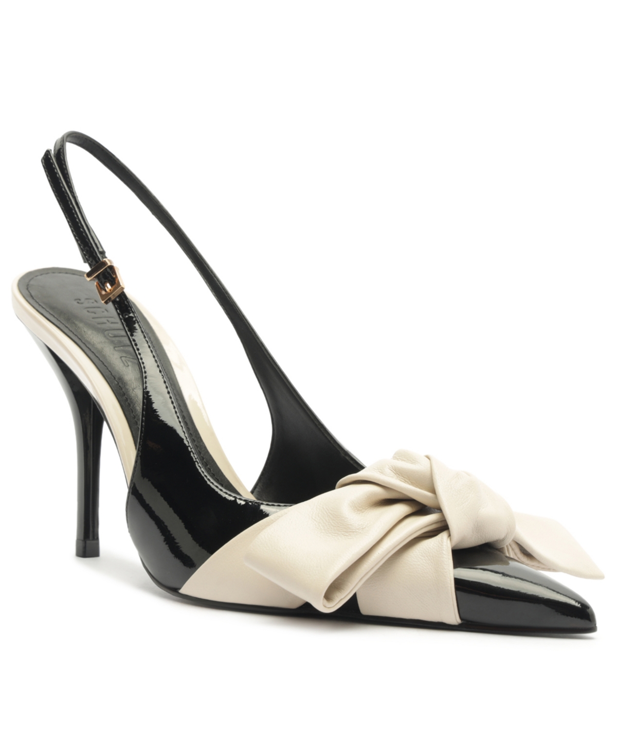 Click here for Schutz Womens Liora Bow Slingback Pumps - Sugar Wh... prices