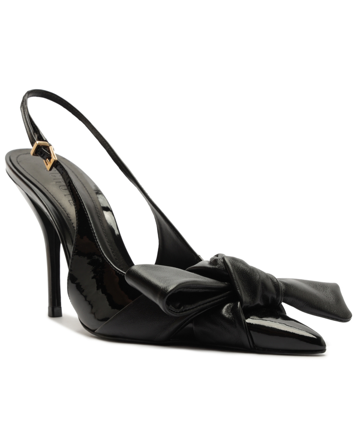 Click here for Schutz Womens Liora Bow Slingback Pumps - Black prices