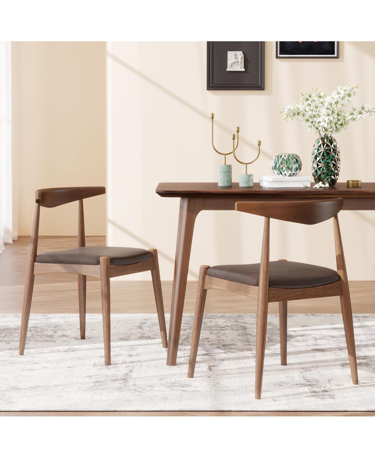 Click here for Streamdale Furniture 2 Rubberwood Dining Chairs -... prices