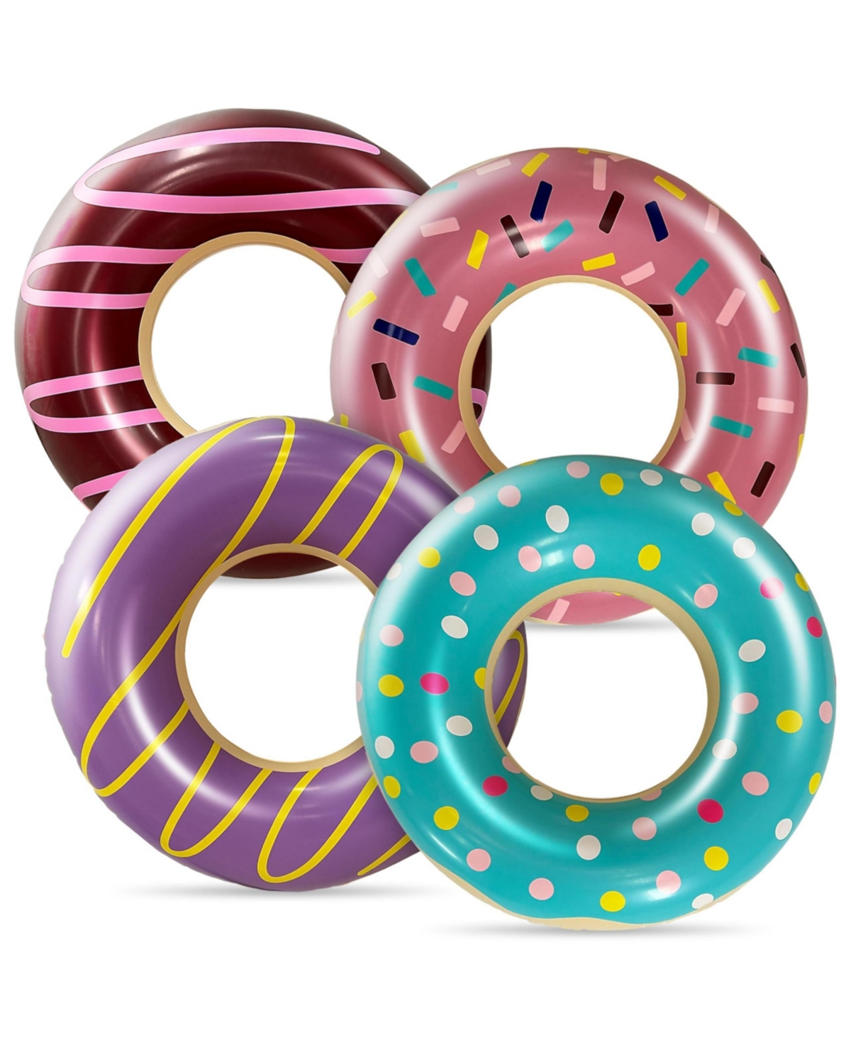 Click here for Gnuadz 4 pack Donut Pool Floats Swim Rings Inflata... prices