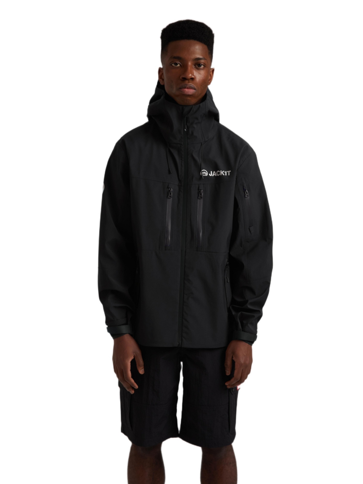 Click here for JACK1T Mens Lithium Hood Raincoat - Black prices