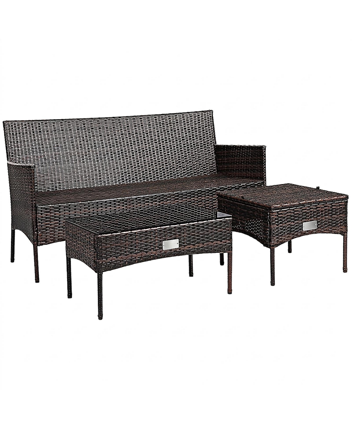 Click here for SUGIFTPatio Furniture Sectional Set with Cozy Cush... prices