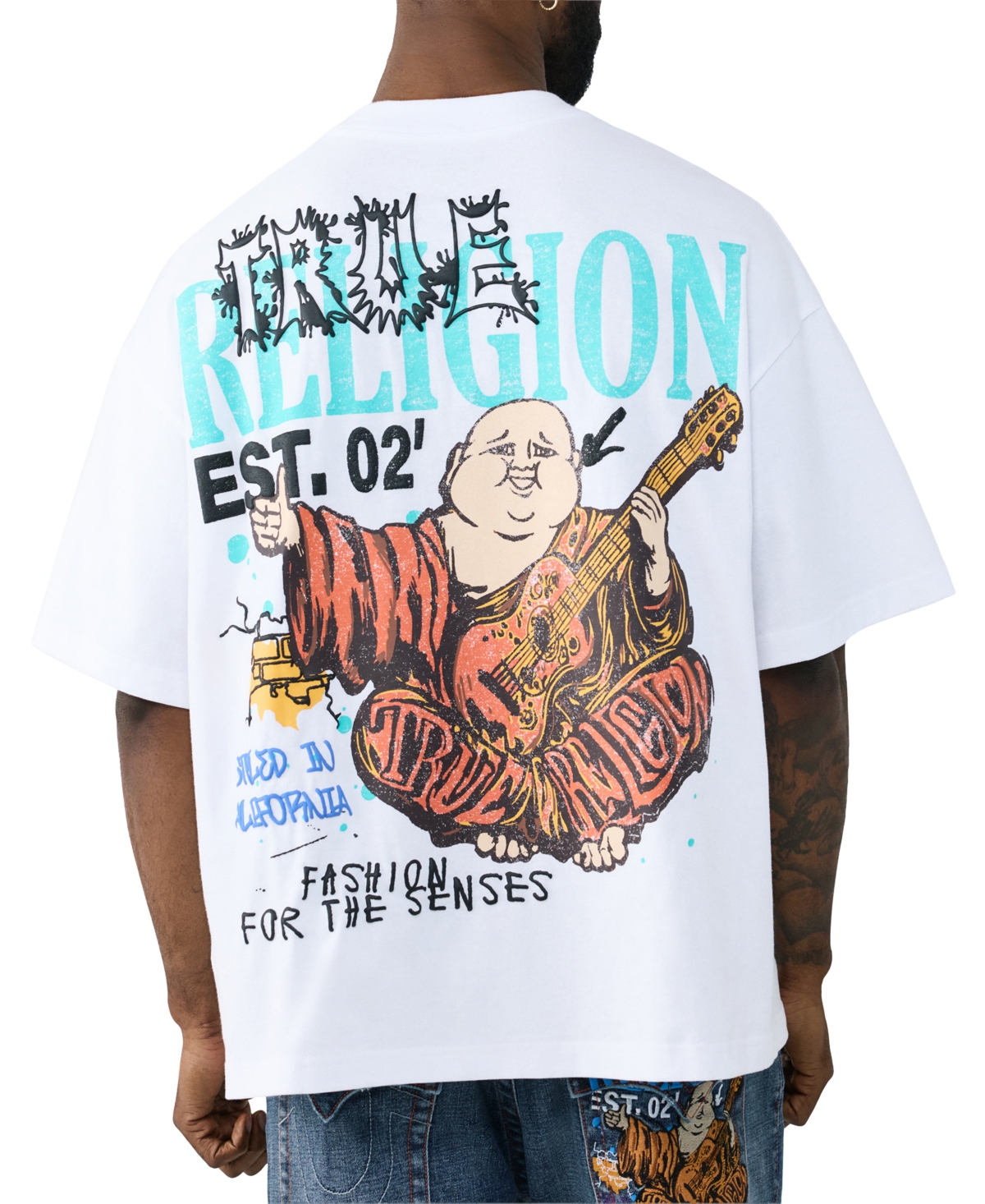Click here for True Religion Mens Relaxed-Fit T-Shirt - Optic Whi... prices
