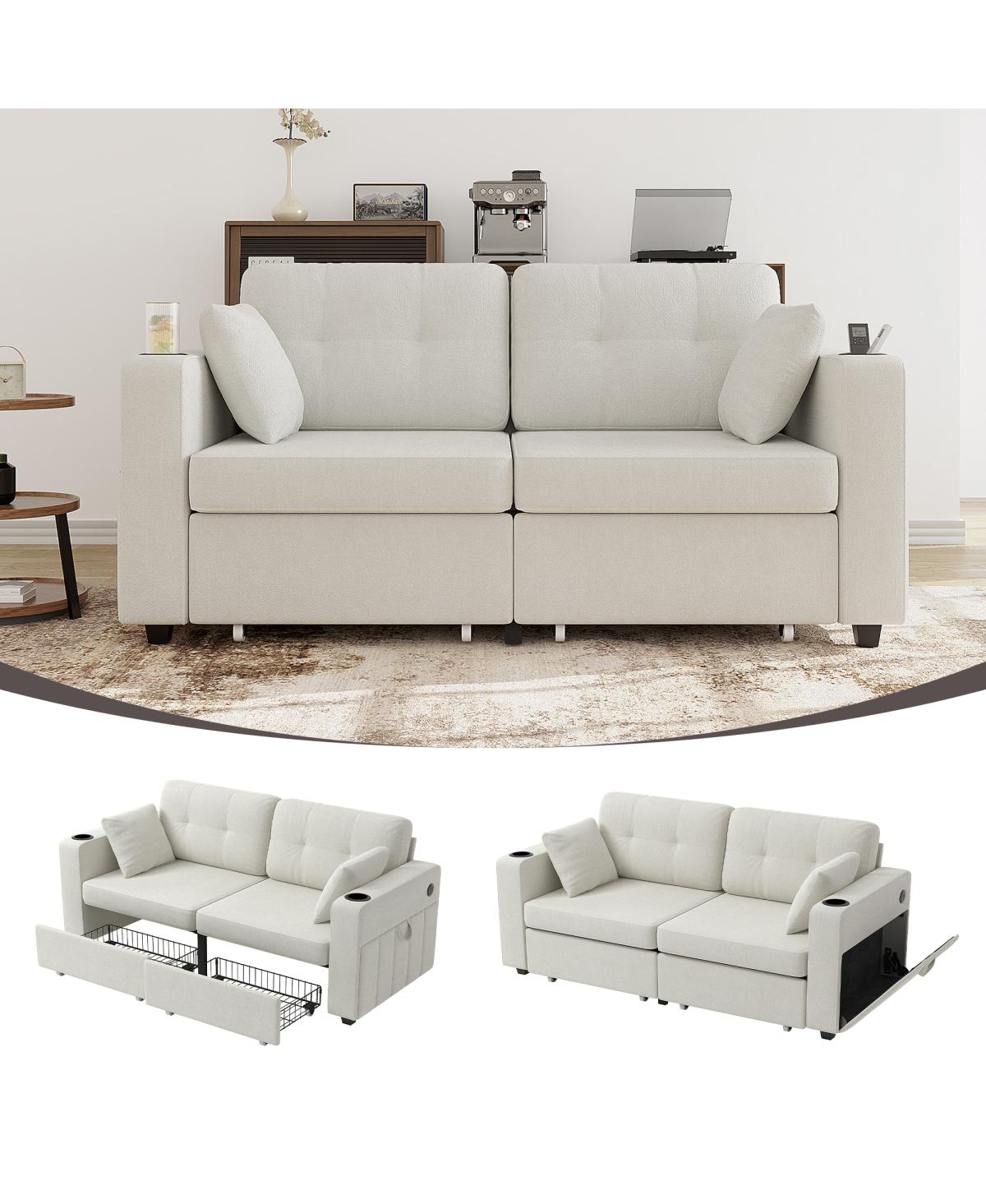 Click here for Streamdale Furniture Modern 3-Seat Chenille Sofa w... prices