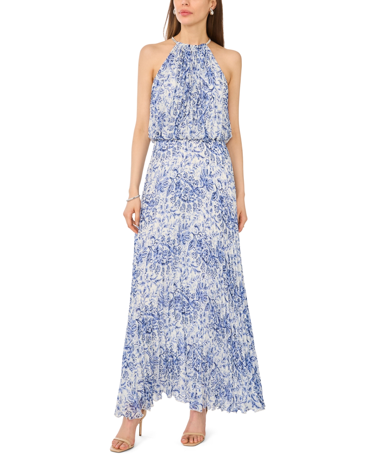 Click here for Msk Womens Halter Neck Bloused Maxi Dress - Olympi... prices